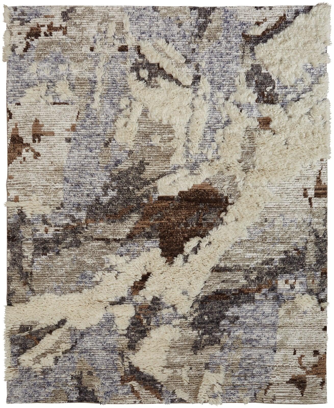 Textured Cream Hand-Knotted Wool Area Rug – Colt Collection Modern Rug ...