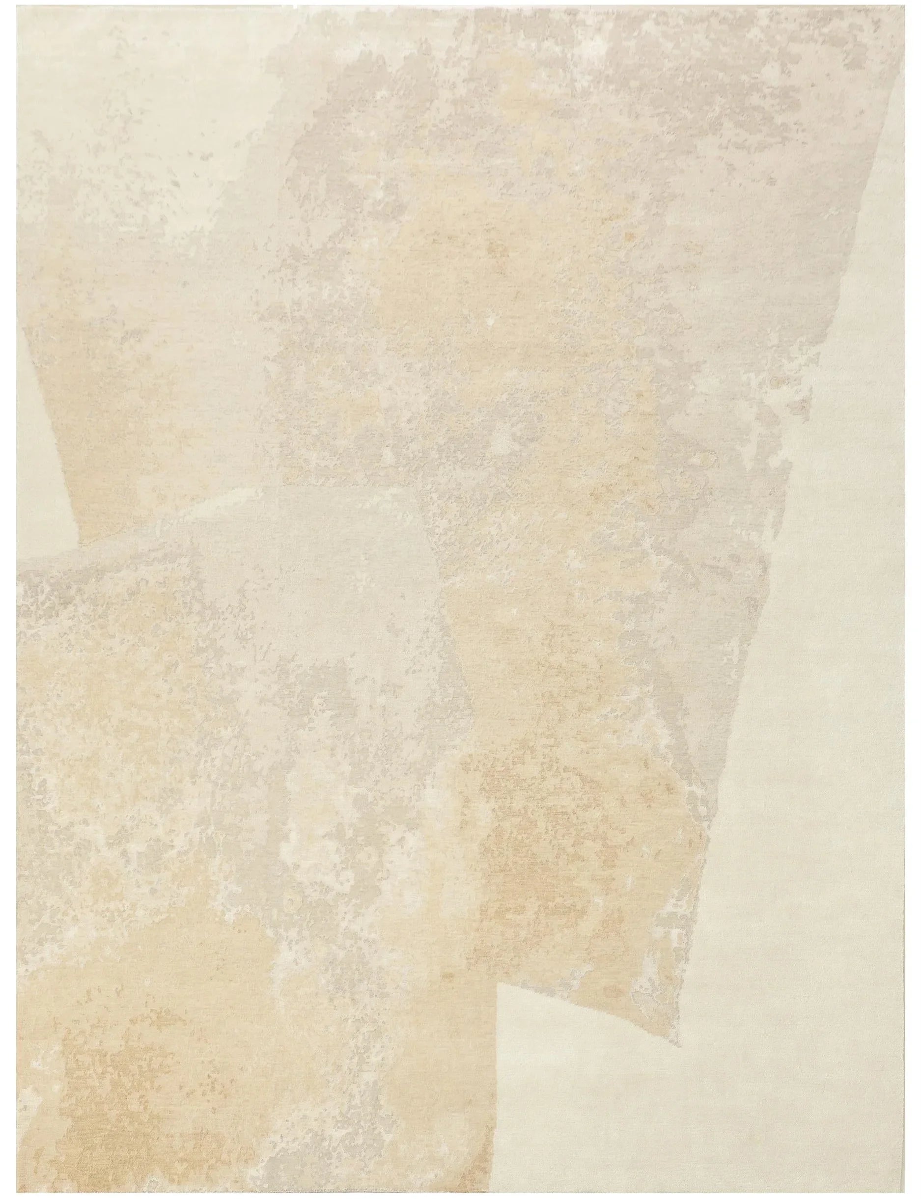 Hand-Knotted Wool & Silk Abstract Neutral Rug – Strand Collection ...